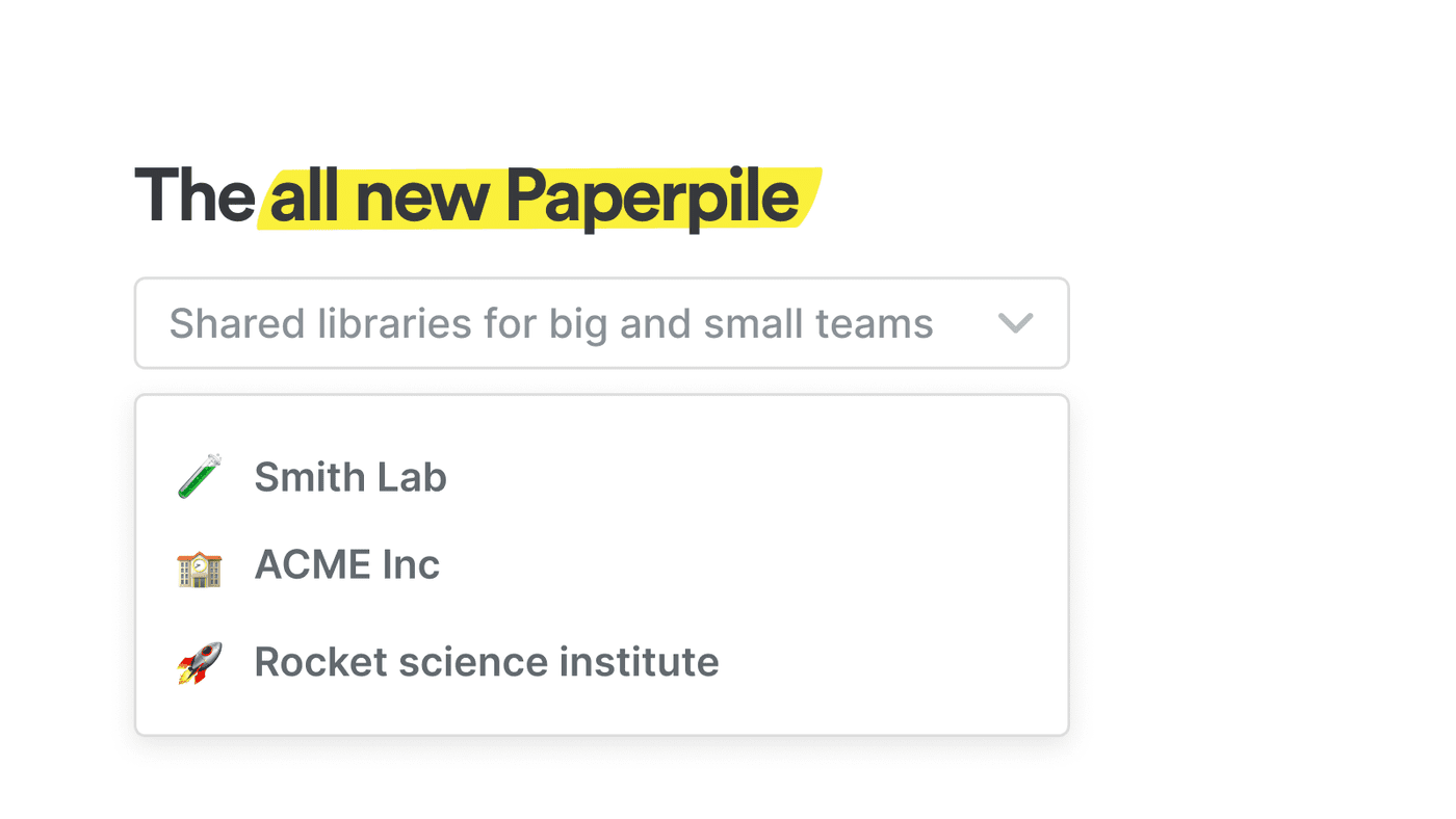 New in Paperpile: Flexible, fast sharing for teams and collaborators - Paperpile